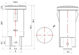 FILN 480V Indicator Light 12.5mm Red LED Equipment Indicator Light