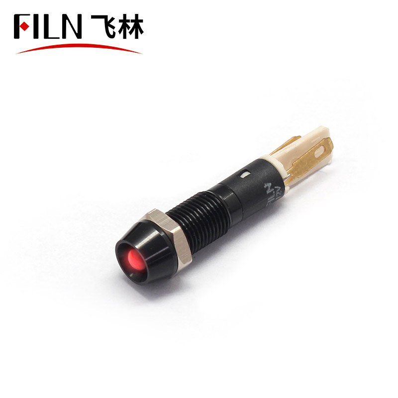 FILN 8MM IP65 Coffee 120V LED Indicator Light