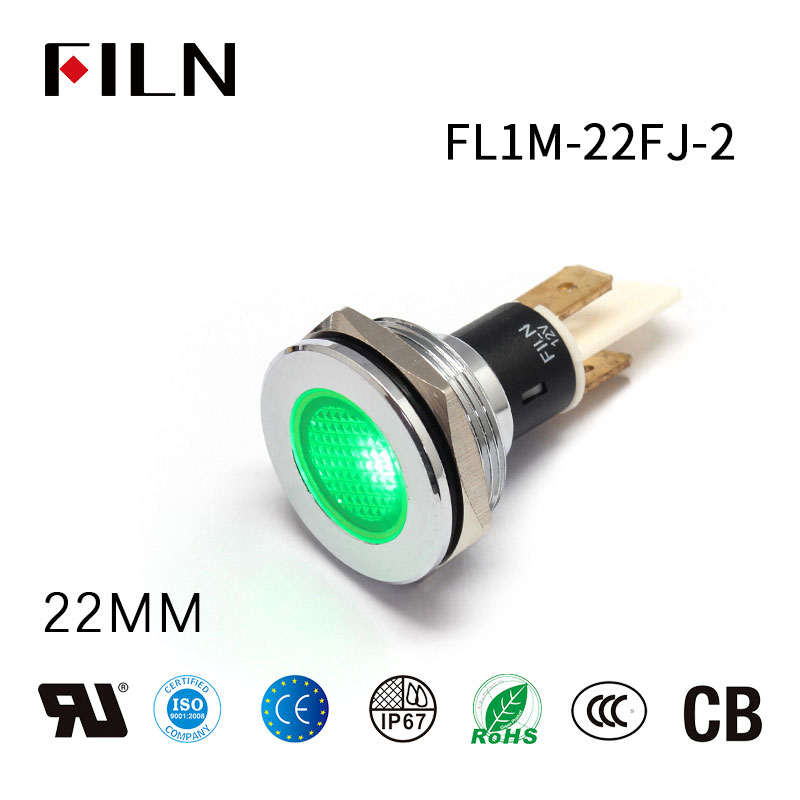 FILN 22MM IP68 LED Metal Navigation Indicator Light - indicatorlight