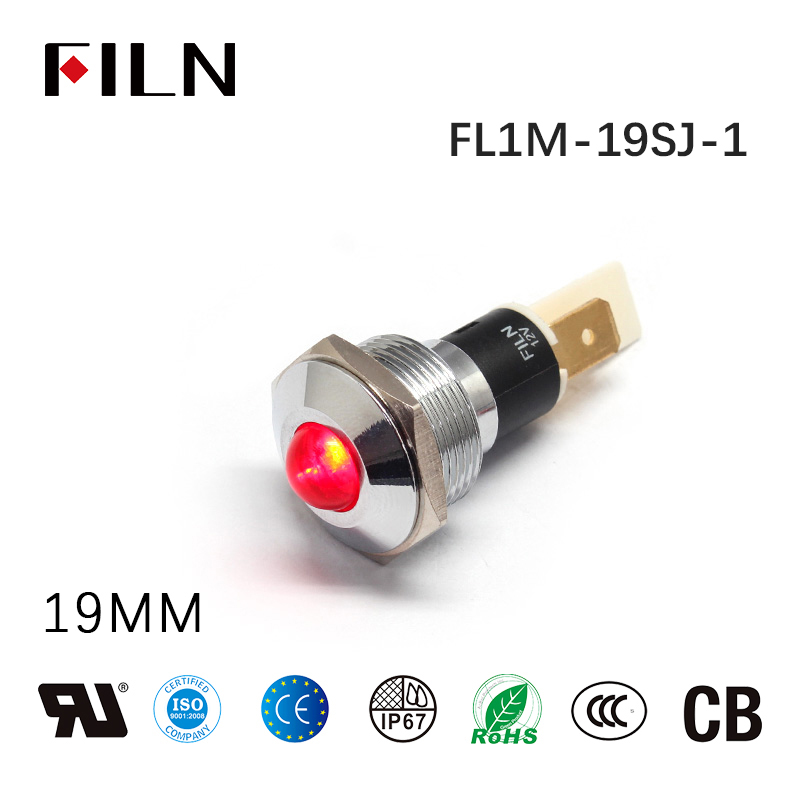 Indicator Lamps for Panels-FILN 19mm 220V Metal Indicator Light