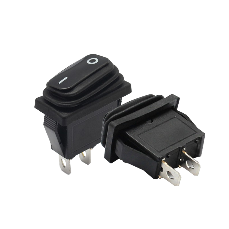 FILN KCD3 15A 250V Waterproof 2 Prong Rocker Switch