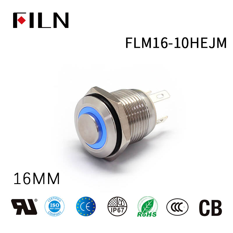 12v Momentary Switch-16MM Momentary Push Button Switch 4 Pin 12v ...