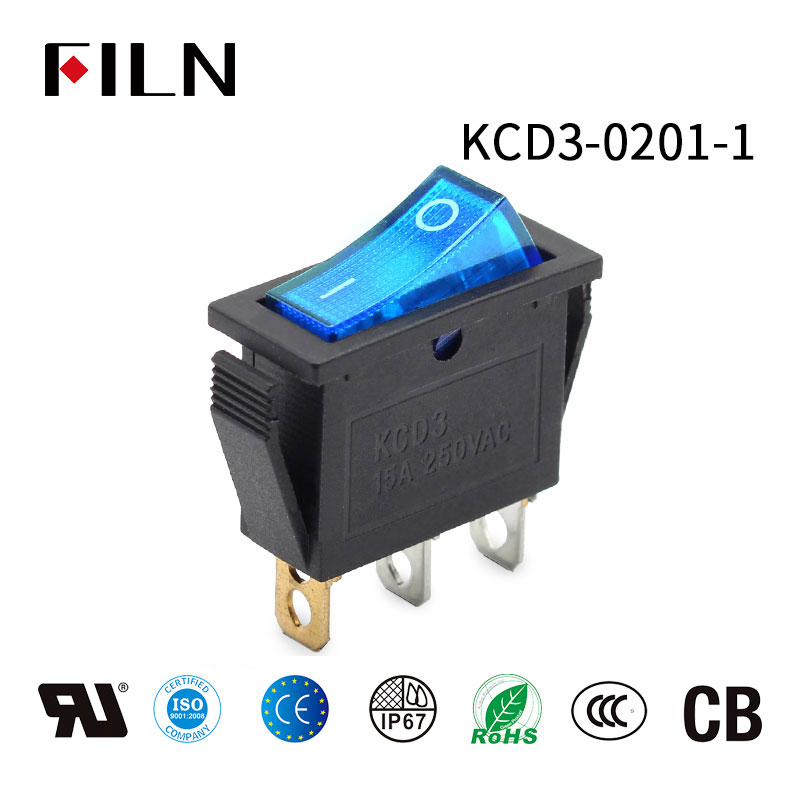 FILN 12v Light Switch in Multiple Colors Uses LED Lamp Beads